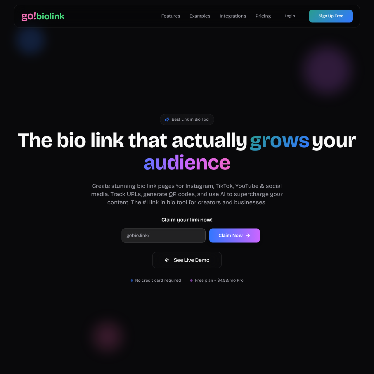 Gobio.link - Best Link in Bio Tool | Bio Link Creator for Instagram ...